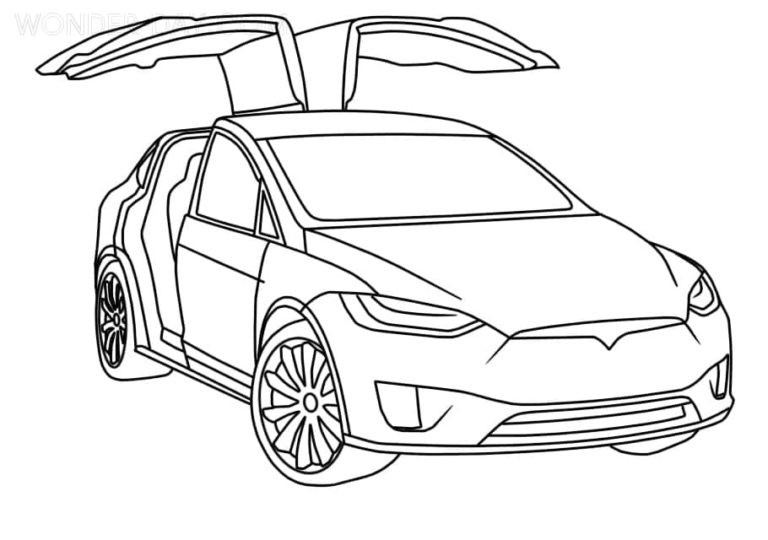 Tesla Coloring Pages | Coloring Pages for Kids