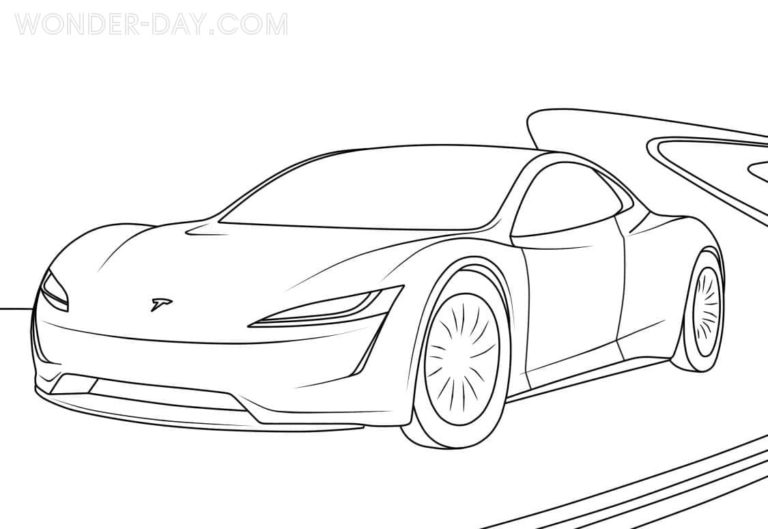 Tesla Coloring Pages | Coloring Pages for Kids