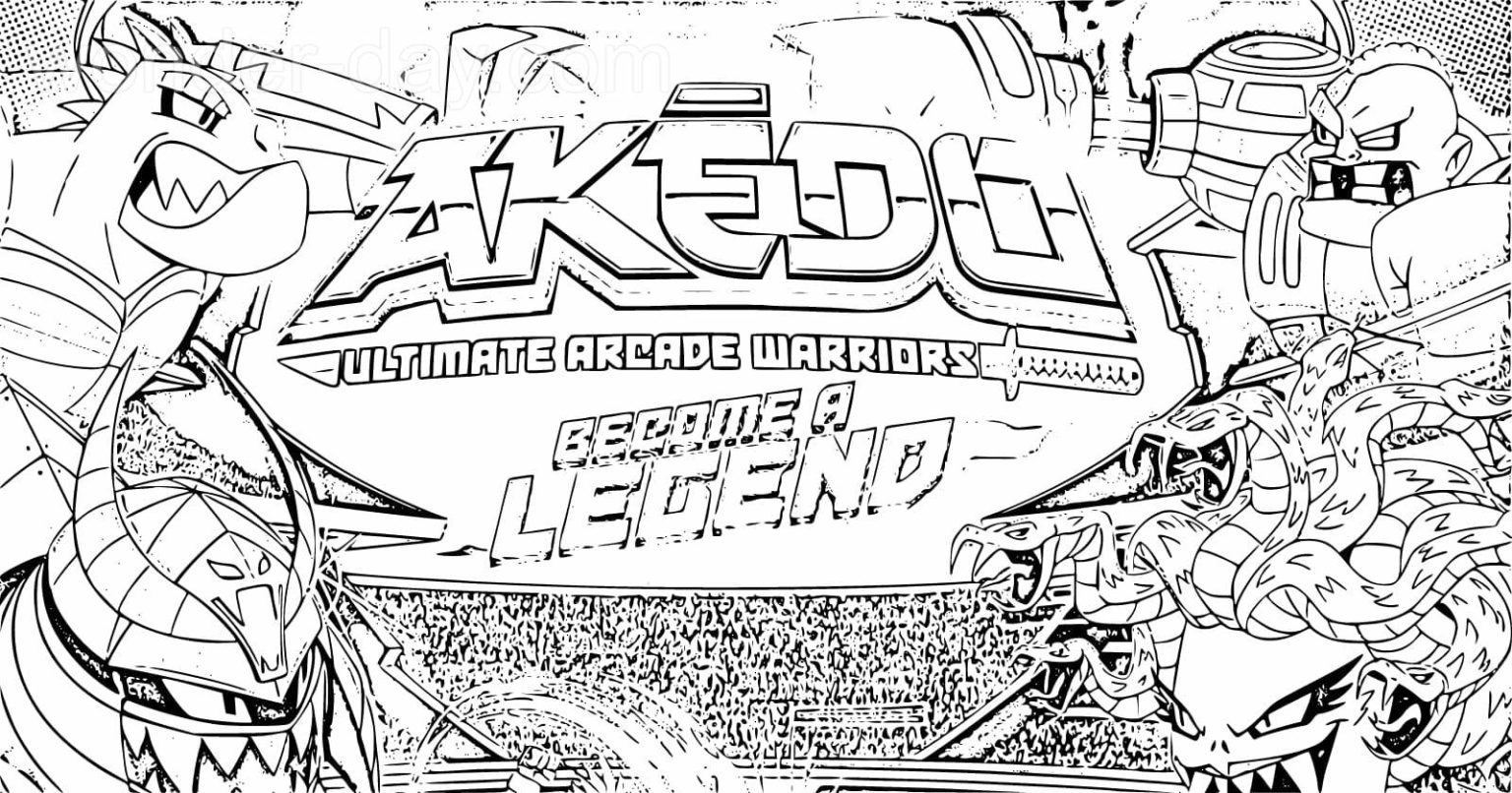 Akedo Coloring Pages | WONDER DAY — Coloring pages for children and adults