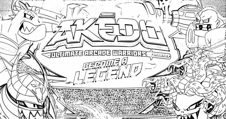 Akedo Coloring Pages | WONDER DAY — Coloring pages for children and adults