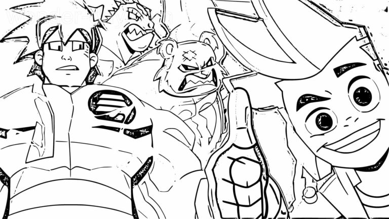 Akedo Coloring Pages | WONDER DAY — Coloring pages for children and adults