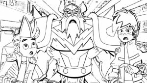 Akedo Coloring Pages | WONDER DAY — Coloring pages for children and adults