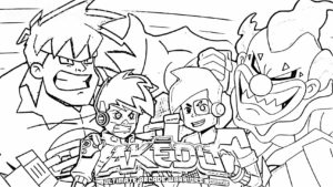 Akedo Coloring Pages | WONDER DAY — Coloring pages for children and adults