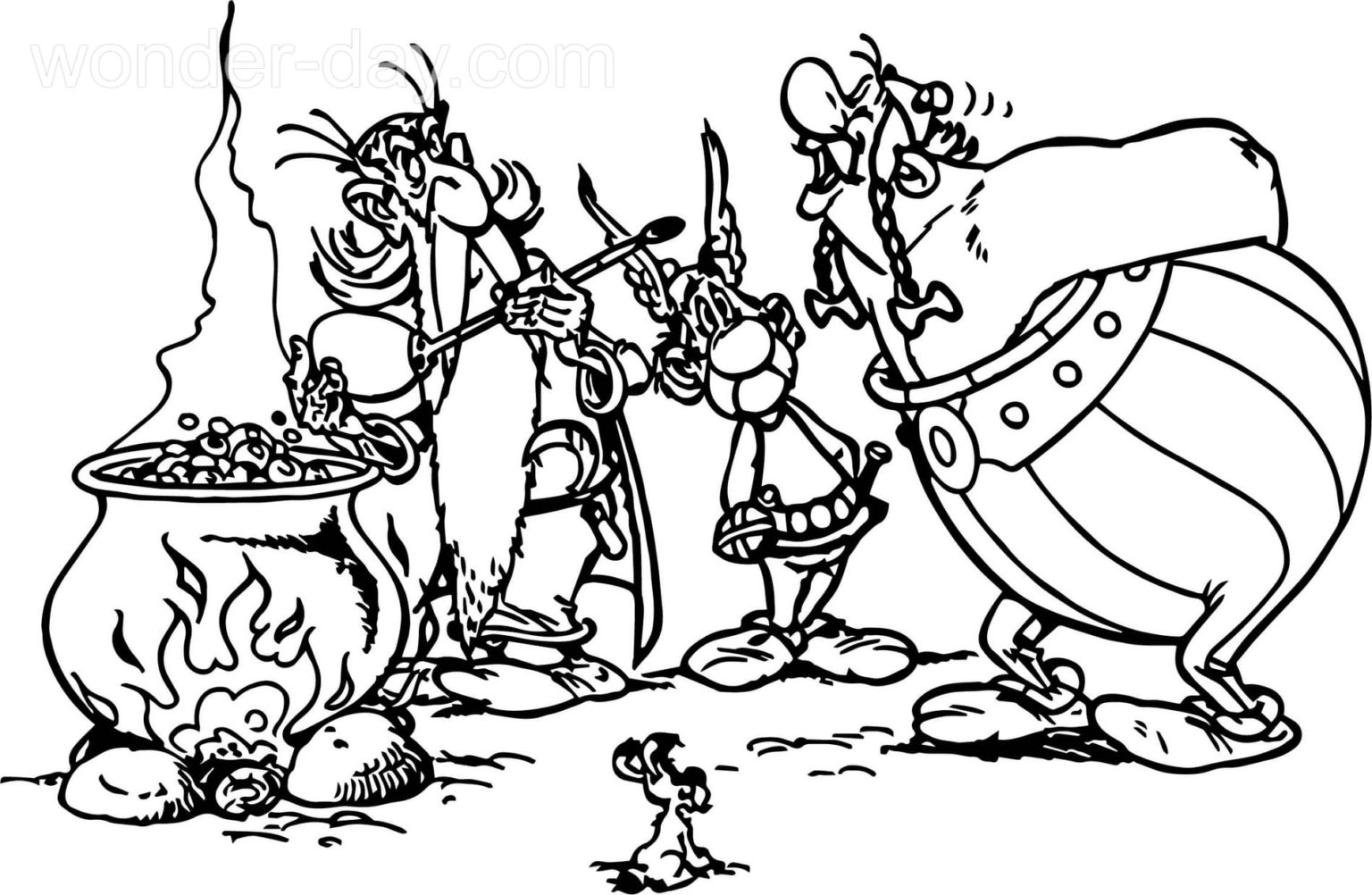 Asterix and Obelix Coloring Pages | WONDER DAY — Coloring pages for ...