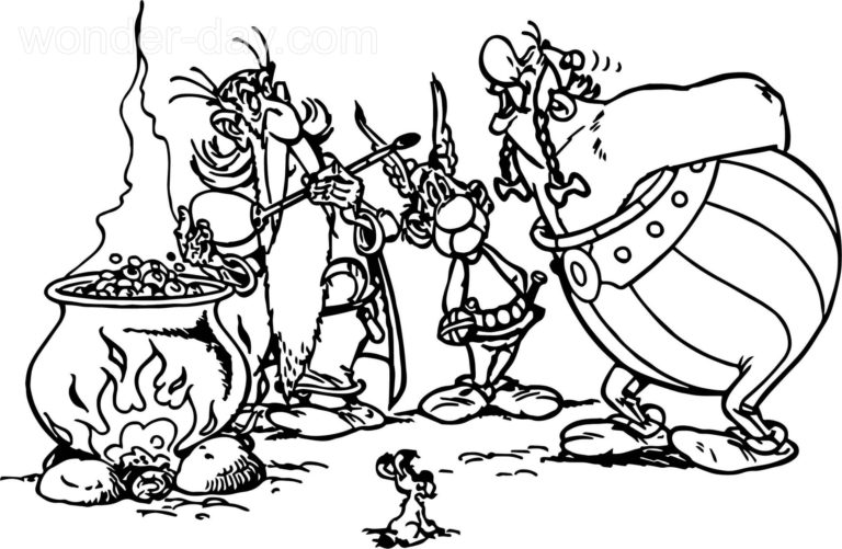 Asterix and Obelix Coloring Pages | WONDER DAY — Coloring pages for ...