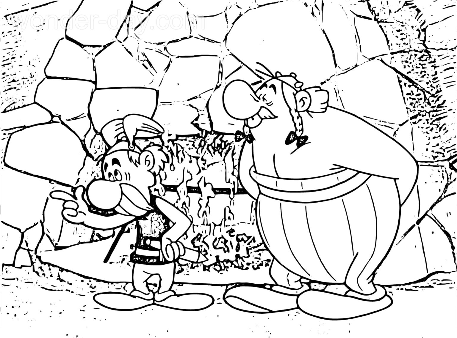 Asterix and Obelix Coloring Pages | WONDER DAY — Coloring pages for ...