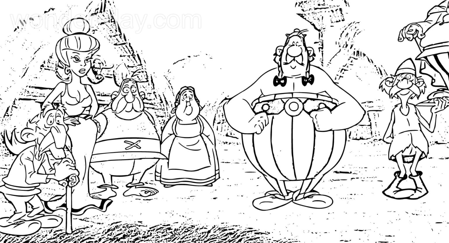 Asterix and Obelix Coloring Pages | WONDER DAY — Coloring pages for ...