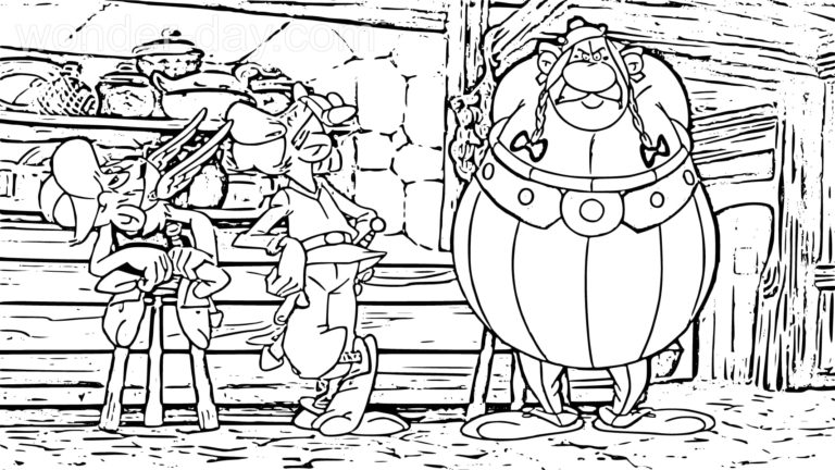 Asterix and Obelix Coloring Pages | WONDER DAY — Coloring pages for ...