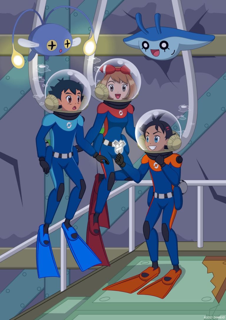 Children's Drawing Diver | 50 Diver art, Drawing for kids