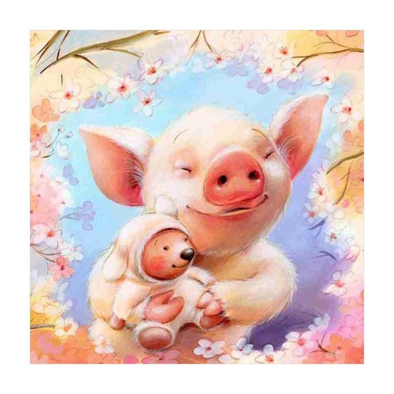Desenhos fofos de porcos (55 Fotos para desenhar)