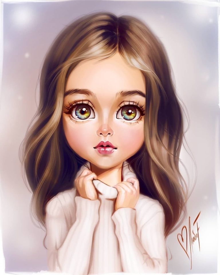 Cute Drawings Portraits (70 Photos) | WONDER DAY — Coloring pages for ...