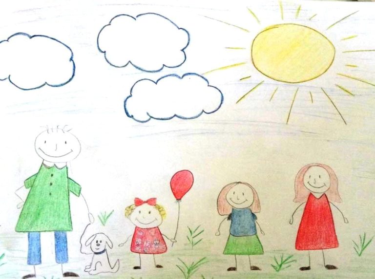 Family Easy Drawings | 55 Images for Sketch