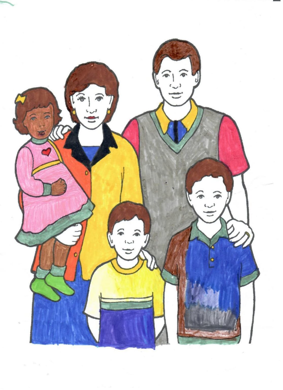 Family Easy Drawings | 55 Images for Sketch