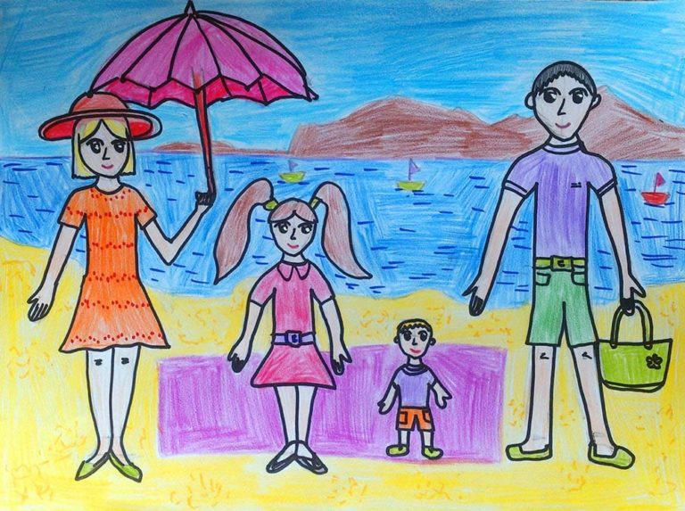 Family Easy Drawings | 55 Images for Sketch