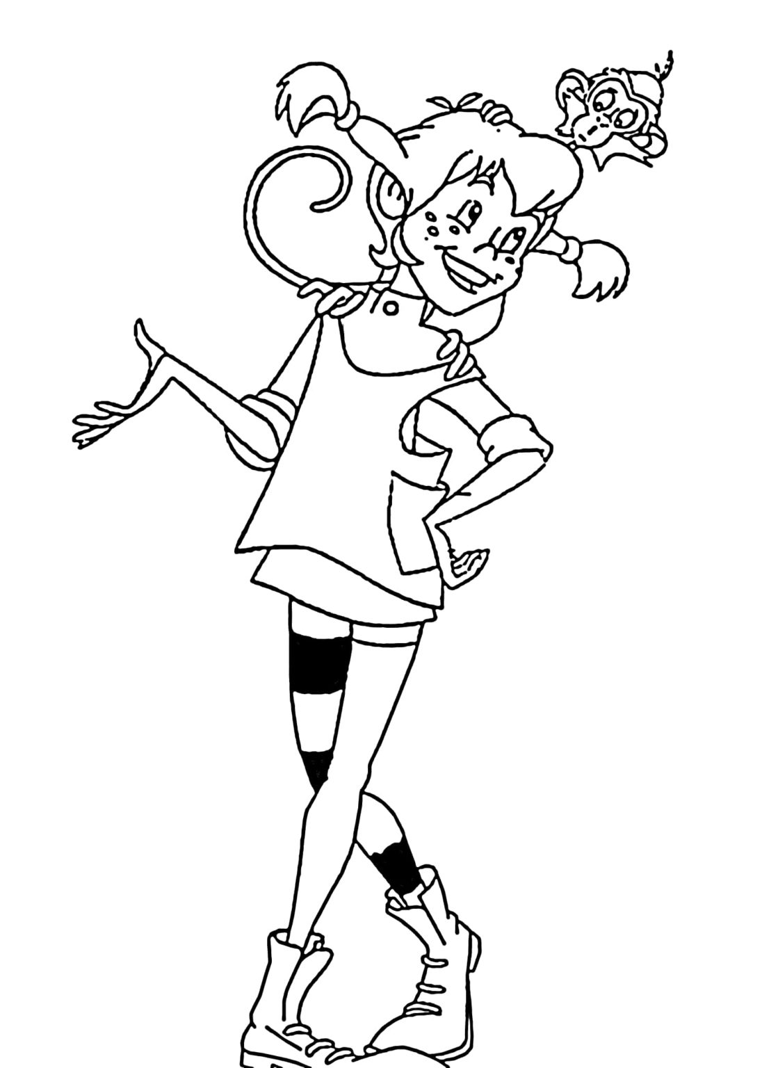 Pippi Longstocking Coloring Pages | WONDER DAY — Coloring pages for ...