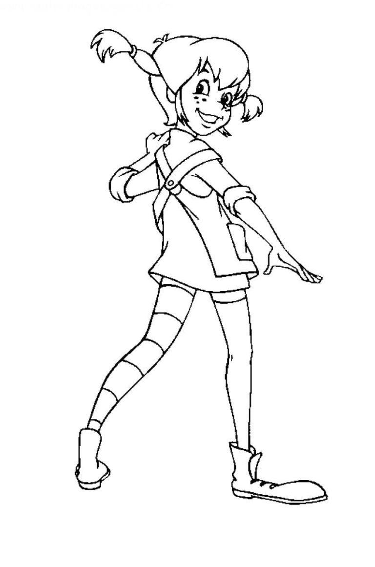 Pippi Longstocking Coloring Pages | WONDER DAY — Coloring pages for ...