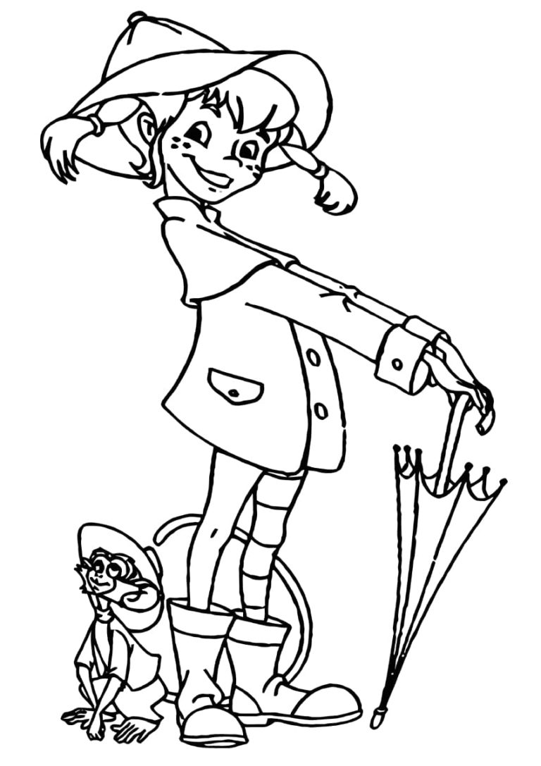 Pippi Longstocking Coloring Pages | WONDER DAY — Coloring pages for ...