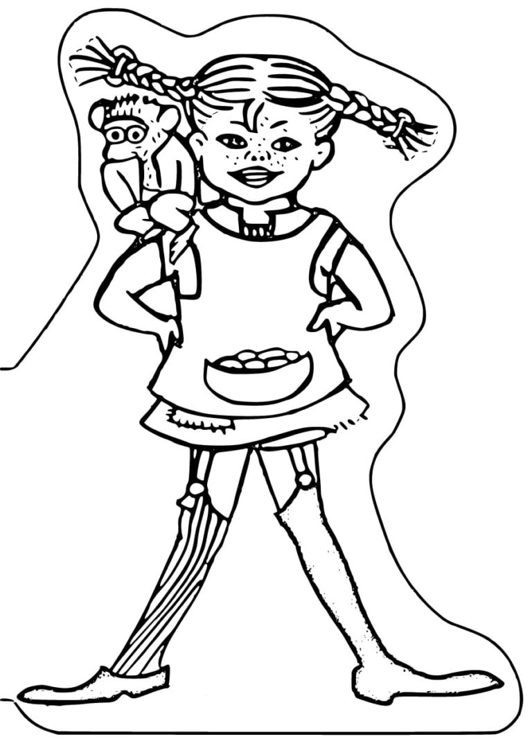 Pippi Longstocking Coloring Pages | WONDER DAY — Coloring pages for ...