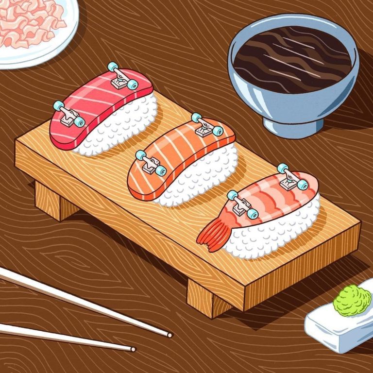 Sushi Easy Drawings (50 Images for Sketching) | WONDER DAY — Coloring ...
