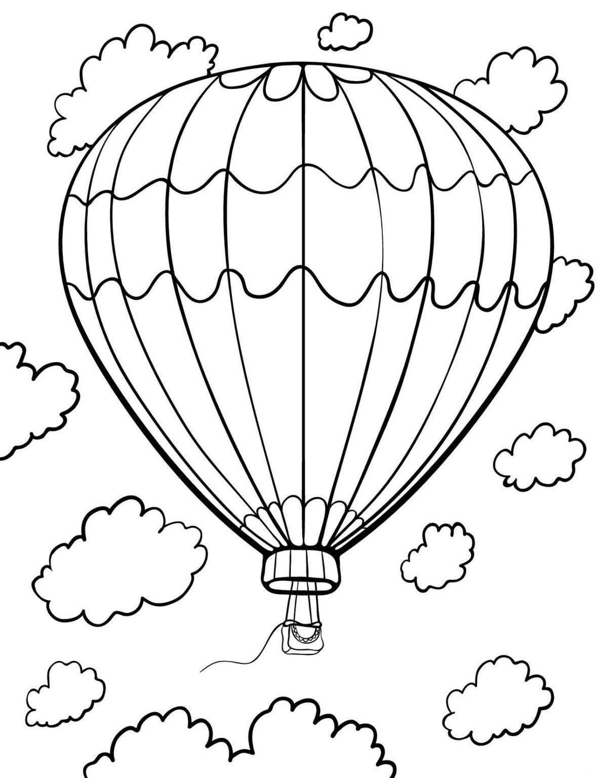 Coloriages Ballon | 100 Coloriages sur Wonder-Day
