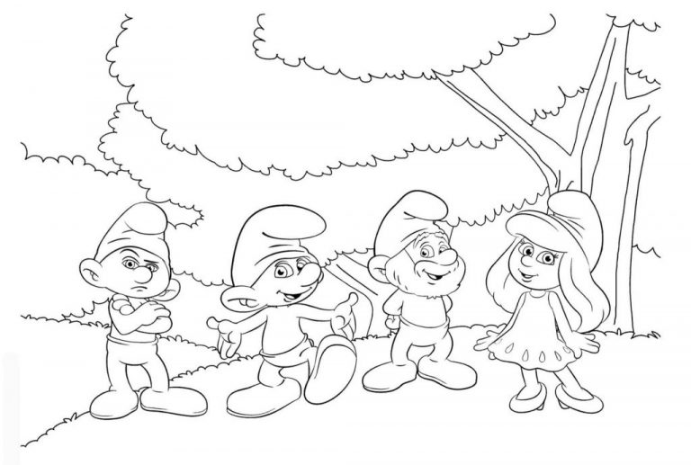 The Smurfs Coloring Pages | WONDER DAY — Coloring pages for children ...