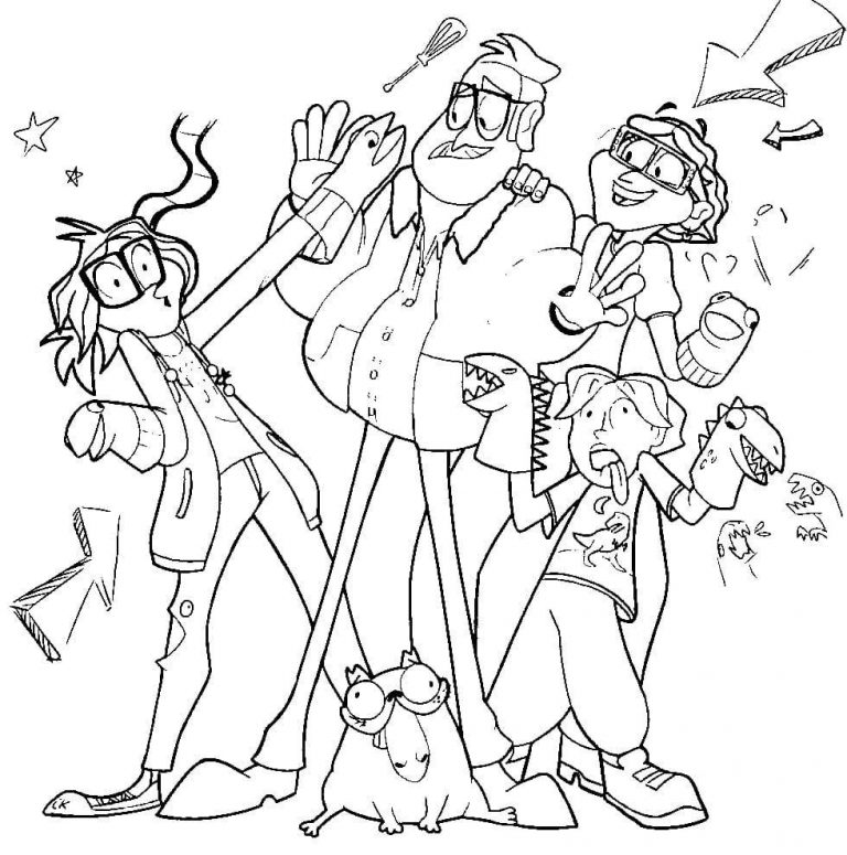 Desenhos para colorir de Mitchell contra as máquinas | WONDER DAY ...