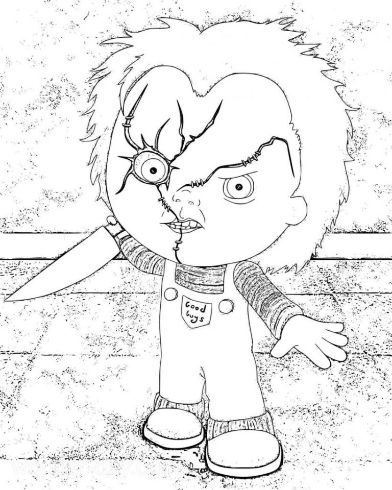 Chucky Coloring Pages | WONDER DAY — Coloring pages for children and adults
