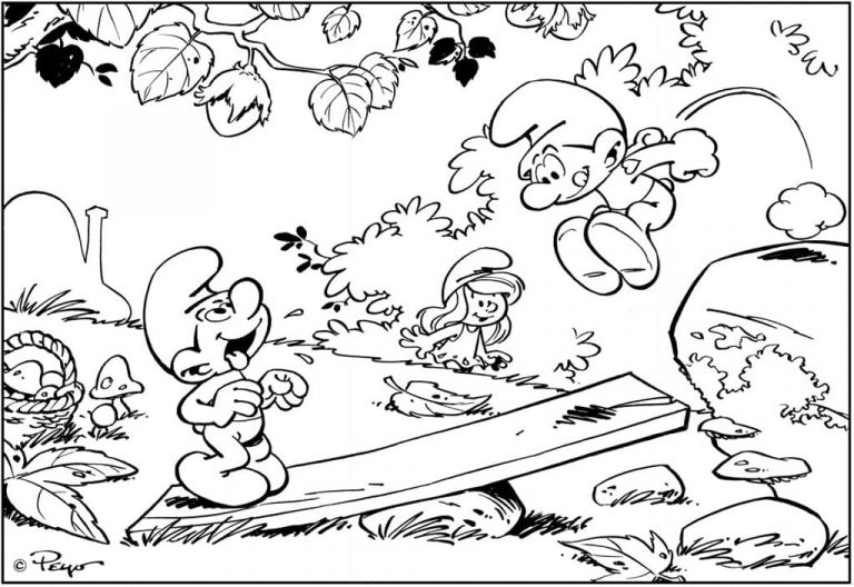 The Smurfs Coloring Pages | WONDER DAY — Coloring pages for children ...