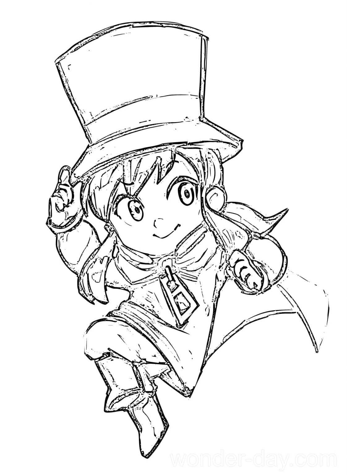Coloriages A Hat in Time | WONDER DAY — Coloriages pour enfants et adultes