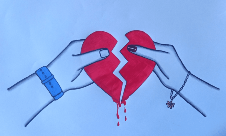 Easy Drawing Broken Heart (55 Pictures) | WONDER DAY — Coloring pages ...