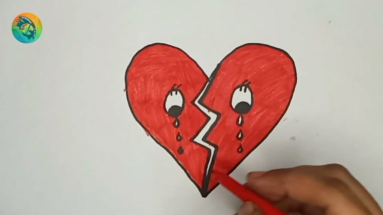 Easy Drawing Broken Heart (55 Pictures) | WONDER DAY — Coloring pages ...