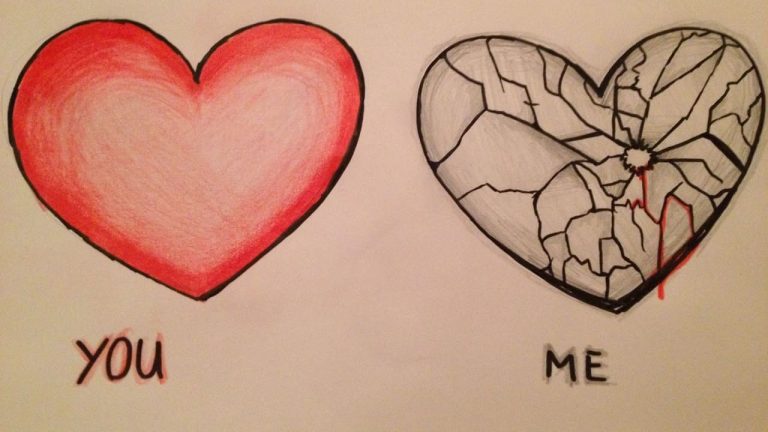 Easy Drawing Broken Heart (55 Pictures) | WONDER DAY — Coloring pages ...