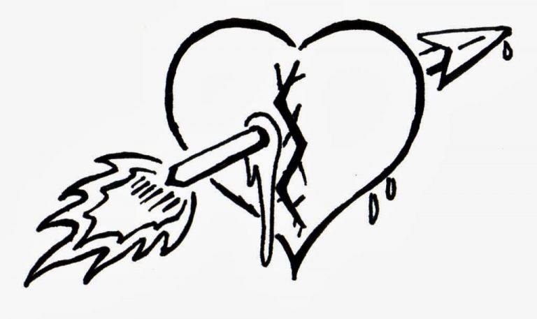 Easy Drawing Broken Heart (55 Pictures) | WONDER DAY — Coloring pages ...