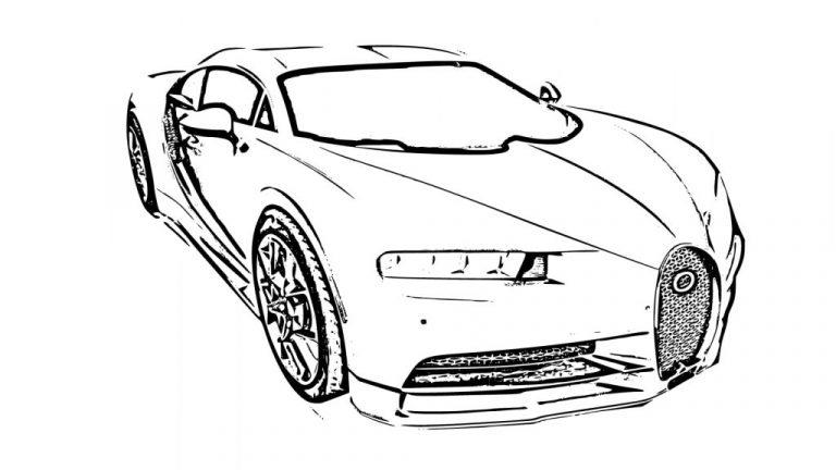 Desenhos De Bugatti Para Colorir Páginas Para Crianças