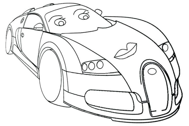 Desenhos De Bugatti Para Colorir Páginas Para Crianças