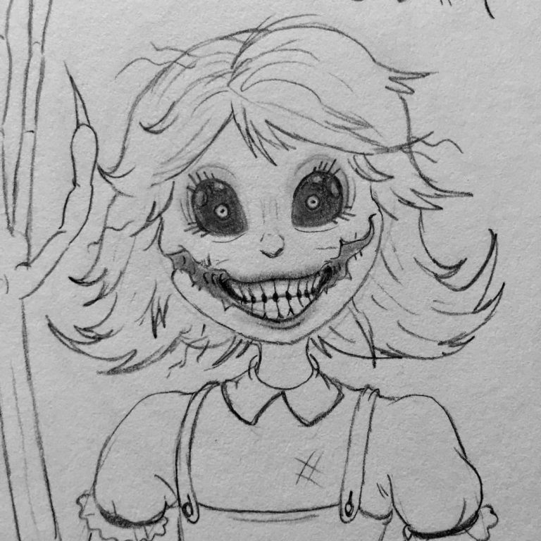 Cute Scary Drawings (45 Photos) | WONDER DAY — Coloring pages for ...