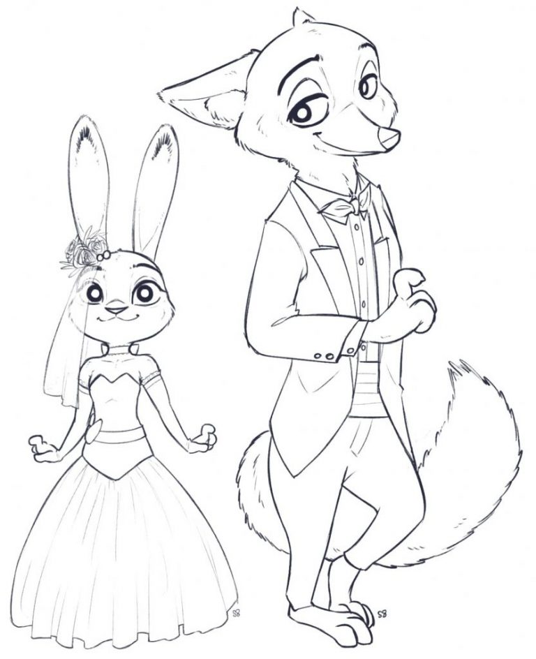 Disegni di Zootropolis da colorare | Disegni gratuiti per bambini