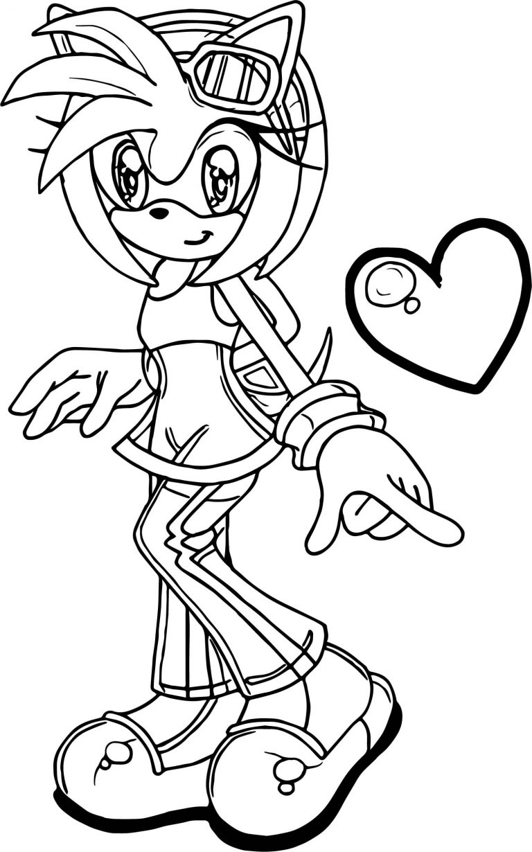 Desenhos de Amy Rose para colorir | WONDER DAY — Desenhos para colorir ...