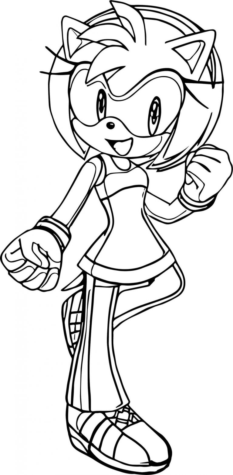 Dibujos de Amy Rose para colorear | WONDER DAY — Dibujos para colorear ...