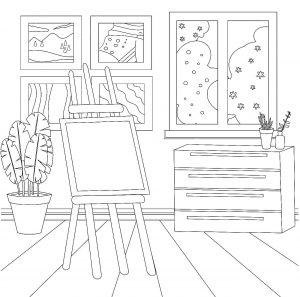 Coloriages Meubles | Wonder-Day