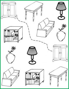 Furniture coloring pages | Wonder-Day