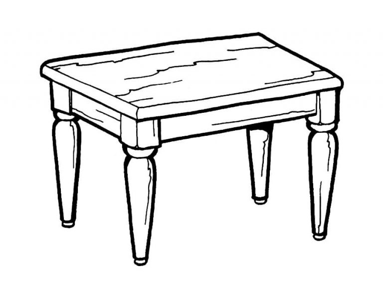 Furniture coloring pages | Wonder-Day