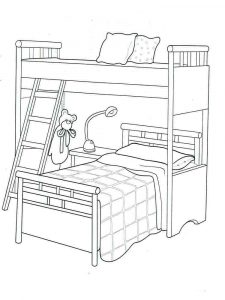 Furniture coloring pages | Wonder-Day