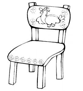 Furniture coloring pages | Wonder-Day