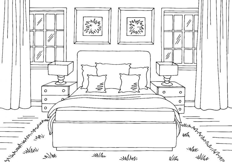 Furniture coloring pages | Wonder-Day