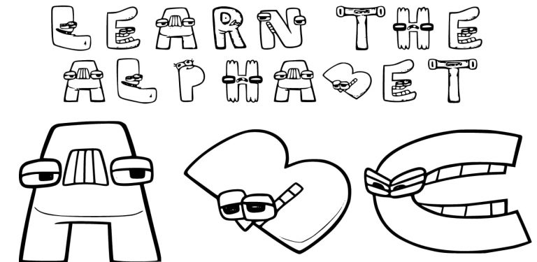 Alphabet Lore Coloring Pages | WONDER DAY — Coloring pages for children ...