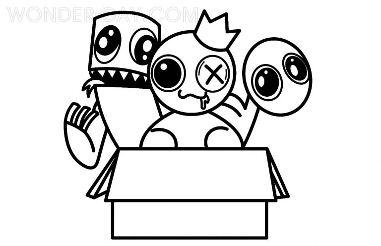 Desenhos de Amigos do arco-íris para colorir | Wonder-Day