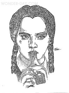 Wednesday Addams Coloring Pages | 22 Coloring Pages