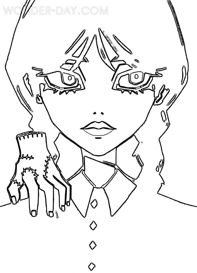 Wednesday Addams Coloring Pages | 22 Coloring Pages