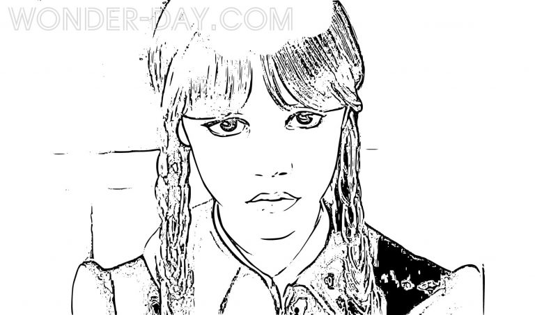 Wednesday Addams Coloring Pages | 22 Coloring Pages